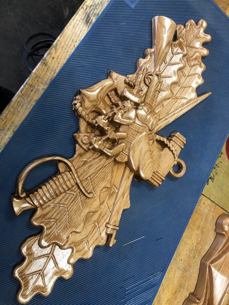 3D Navy Seabee Combat Warfare Pin SCW File Great for Cutting on CNC ...