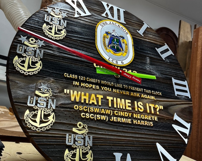 Navy Chief Custom Clocks 2 Foot 15 Diameter Made to Order Free Shipping ...
