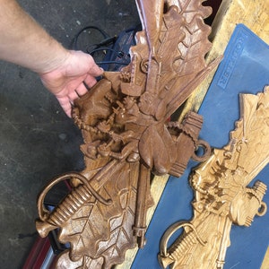 3D Navy Seabee Combat Warfare Pin SCW File Great for Cutting on CNC ...