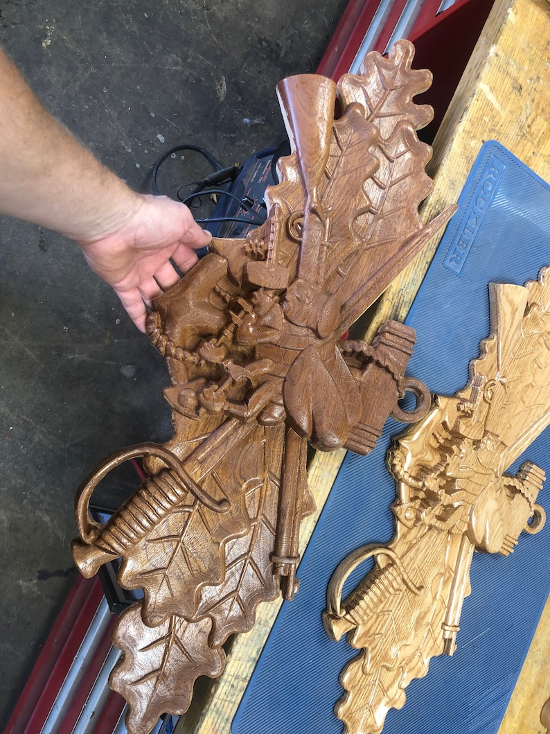 3D Navy Seabee Combat Warfare Pin SCW File Great for Cutting on CNC ...