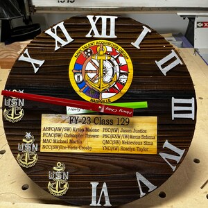Navy Chief Custom Clocks 2 Foot - 15" Diameter Made to Order Free ...