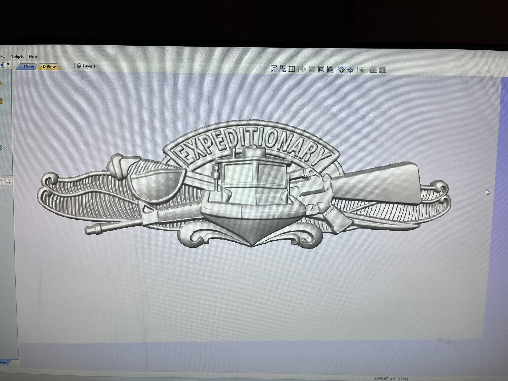 EXW Warfare Pin Expeditionary Warfare 3D STL and Object File Great for ...