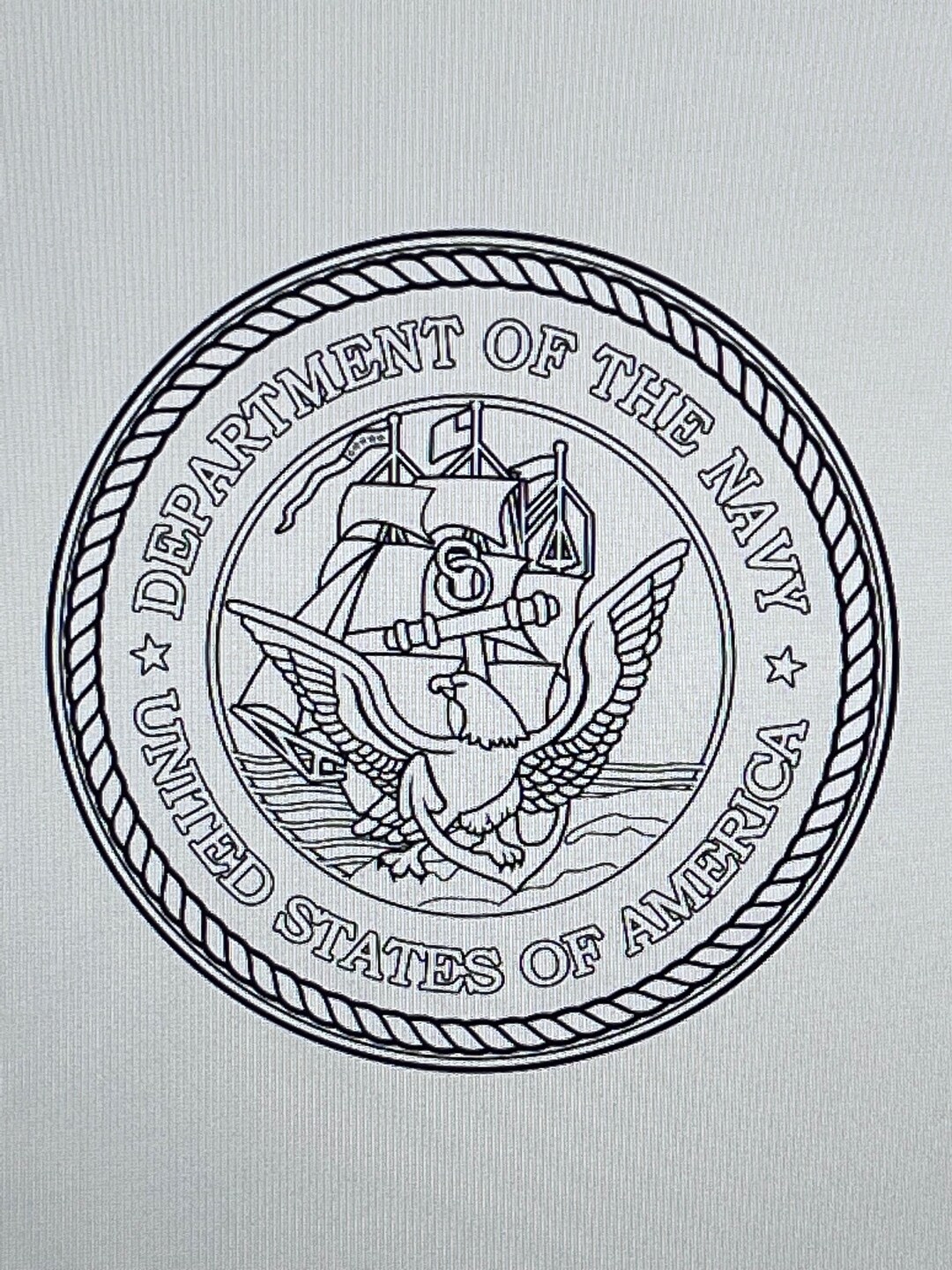 DXF us navy seal eagle ship SVG dxf file good for use on cnc - Etsy ...