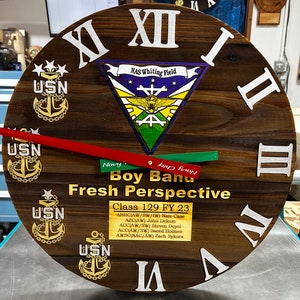 Navy Chief Custom Clocks 2 Foot - 15" Diameter Made to Order Free ...
