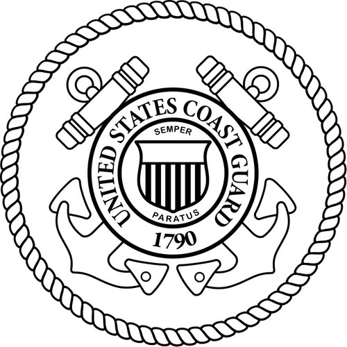 Dxf Us Coast Guard Seal Svg Dxf File Good For Use On Cnc Etsy