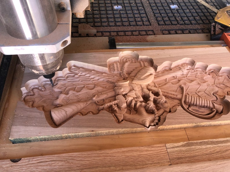 3D Navy Seabee Combat Warfare Pin SCW File Great for Cutting | Etsy