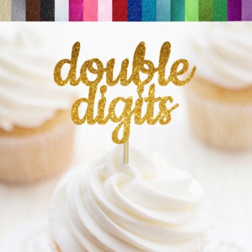Number 10 Cupcake Toppers Ten Food Picks 10th Birthday - Etsy
