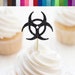 Biohazard Cupcake Toppers, Science Cupcake Toppers, Science Themed ...