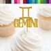 Gemini Cupcake Toppers Gemini Birthday Party Decorations - Etsy