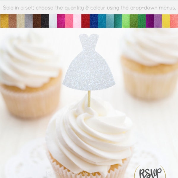 Dress Cupcake Topper - Etsy