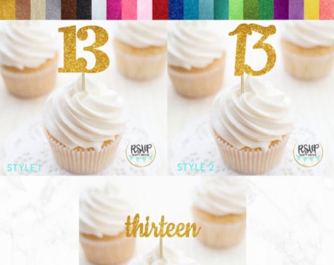 Official Teenager Cupcake Topper, 13 Birthday Cake, Official Teen ...