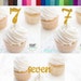 Number 7 Cupcake Toppers, Seven Food Picks, 7th Birthday Decorations ...