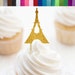 Eiffel Tower Cupcake Toppers, Paris Cupcake Toppers, Paris Themed Party ...