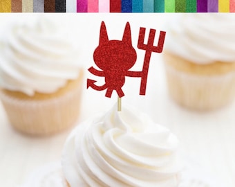 Red Devil Cake Topper - Etsy Australia