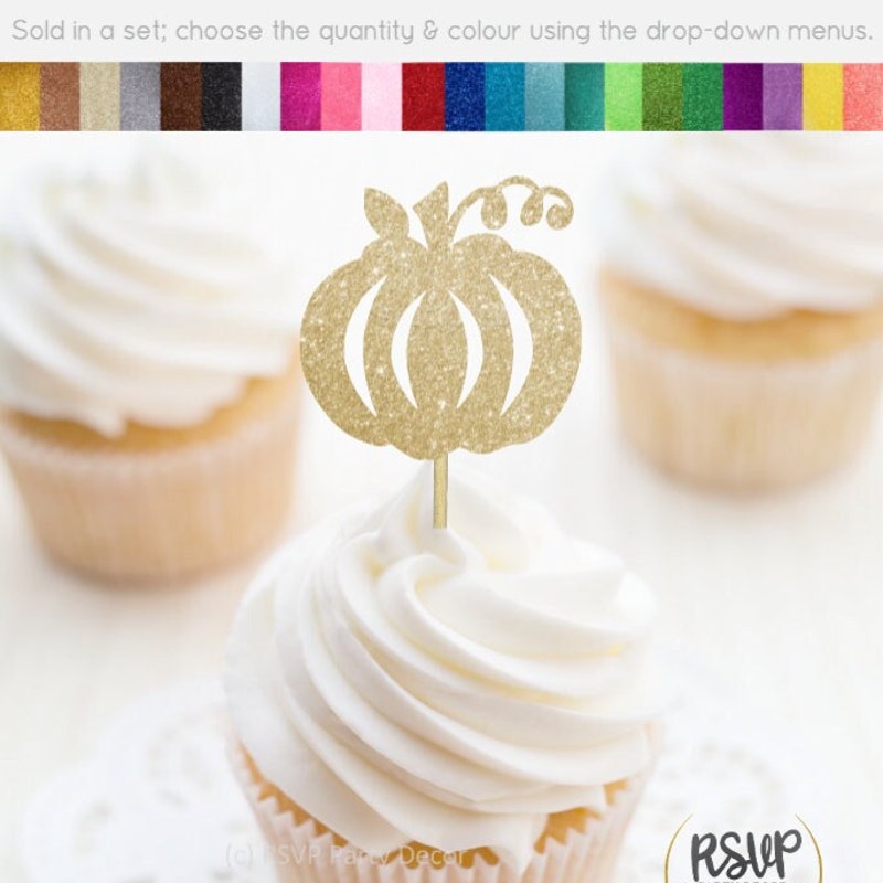 Fall Cupcake Toppers - Etsy
