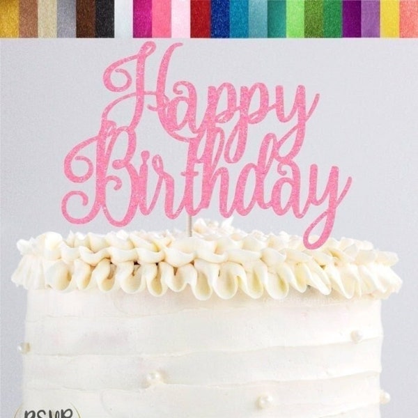 Hbd Cake Topper - Etsy
