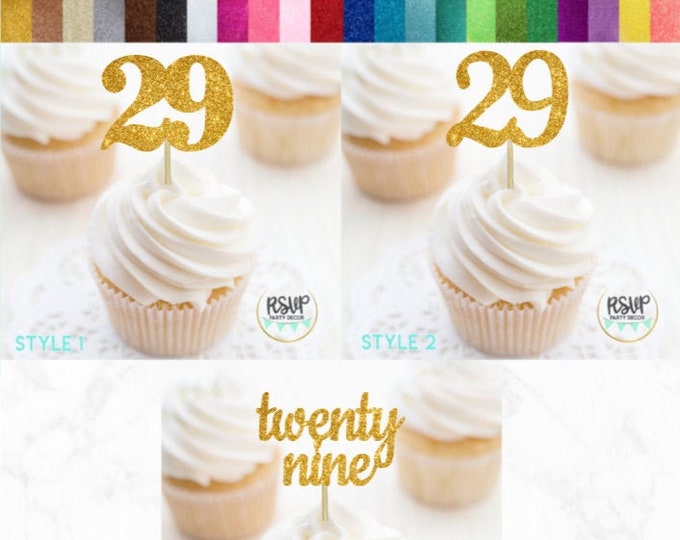 Number 3 Cupcake Toppers Three Food Picks 3rd Birthday - Etsy