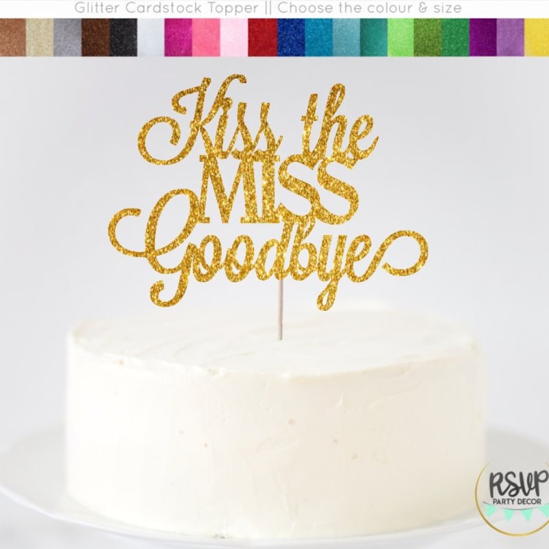 Goodbye Cake Topper - Etsy