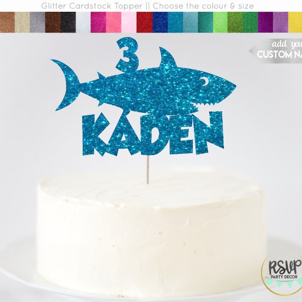 Shark Cake Topper - Etsy