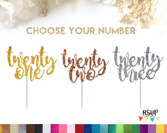 Twenty Three Cake Topper - Etsy