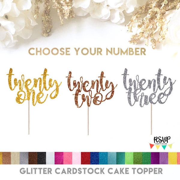 21 Cake Topper - Etsy