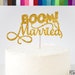 BOOM! Married Cake Topper, Comic Book Wedding Cake Topper, Superhero ...