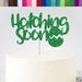 Hatching Soon Cake Topper, Farm Themed Baby Shower, Dinosaur Baby ...