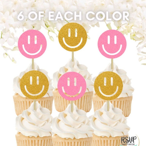 Pink Smiley Face Decorations - Etsy