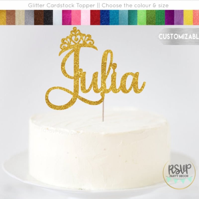 Tiara Cake Toppers - Etsy
