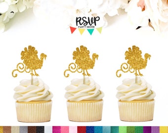 Bird cupcake toppers | Etsy