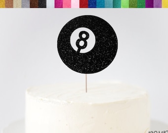 Billiard Cake Topper, Billiards Cake Topper, Playing Billiards Cake ...