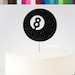 Magic 8 Ball Cake Topper, 8th Birthday Party Decor, 8th Birthday Cake ...