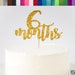 6 Months Cake Topper, Half Birthday Cake Topper, 6 Months Party Decor ...