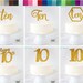 Ten Cake Topper, 10 Cake Topper, Double Digits Cake Topper, Happy 10th ...