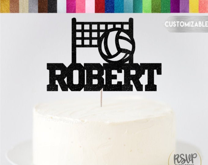 Volleyball Set / Volleyball Players / Volleyball Cake Topper / Vintage ...