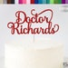 Custom Doctor Cake Topper, Phd Graduation Cake Topper, Doctor ...