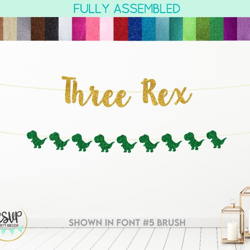 Three Rex Party - Etsy