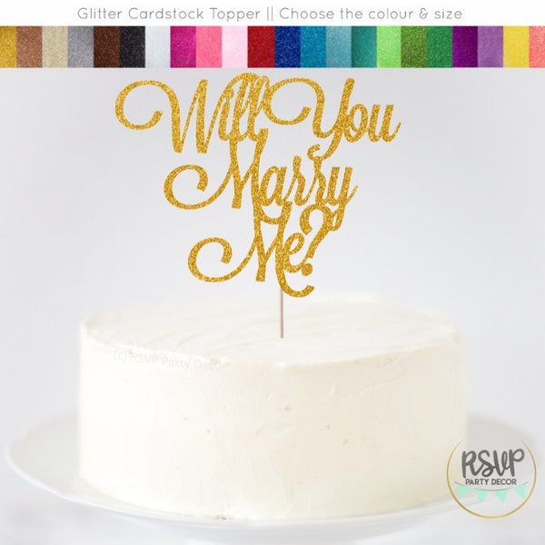 Marry Me Cake Topper - Etsy