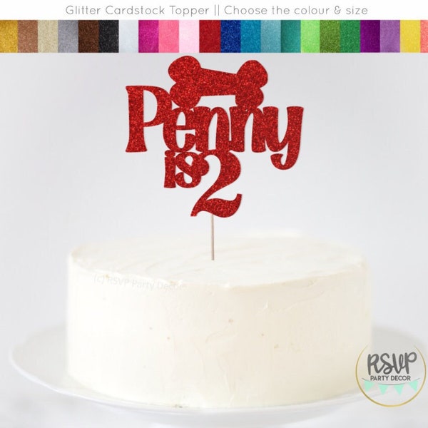 Dog Cake Topper - Etsy