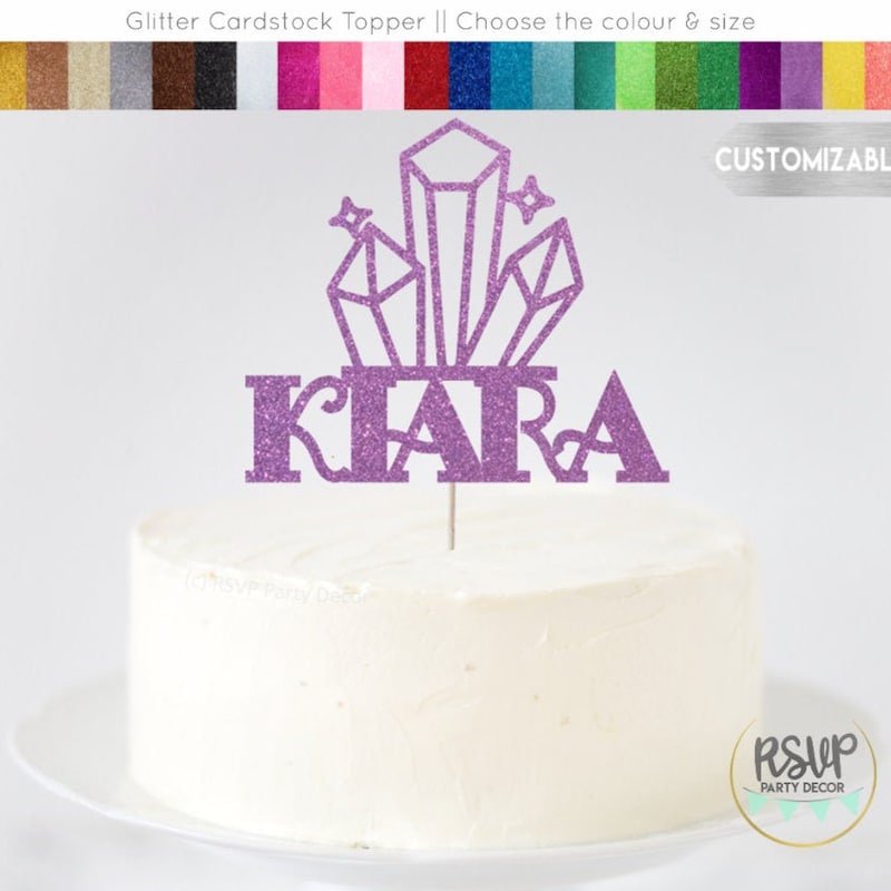 Cake Decorations Amethyst - Etsy