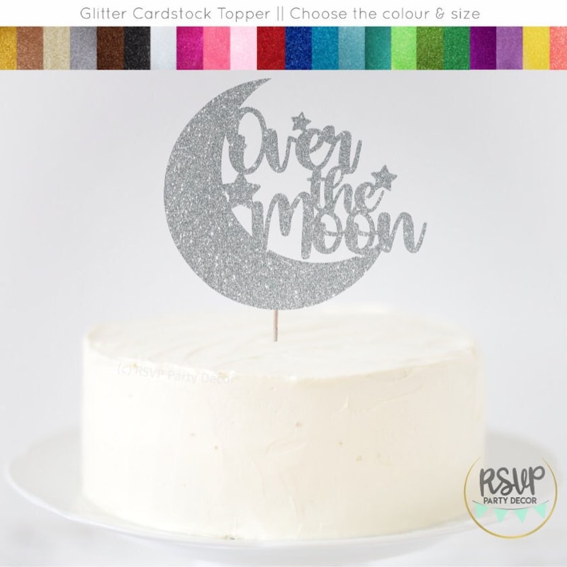 Moon Cake Topper - Etsy Australia