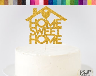 New House Cake Topper - Etsy