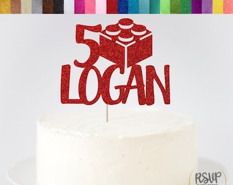 Building Blocks Cake Topper - Etsy