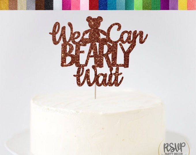 Brother or Sister Cake Topper Sibling Gender Reveal Cake | Etsy