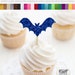 Bat Cupcake Toppers Halloween Cupcake Toppers Halloween | Etsy