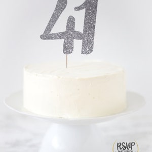 Forty One Cake Topper, 41 Cake Topper, Fortyone Cake Topper, Forty-one ...