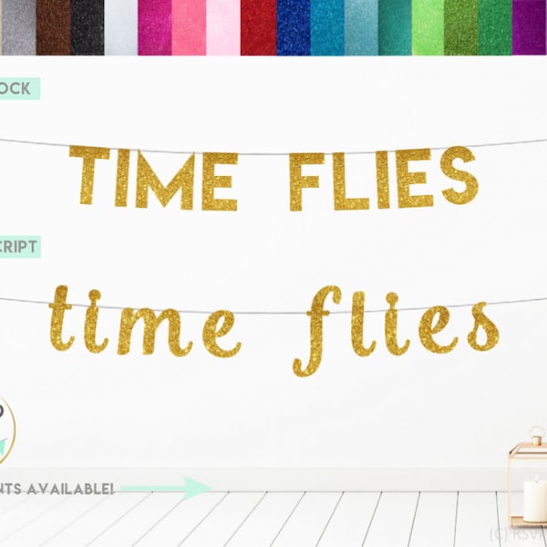 Time Flies Banner - Etsy