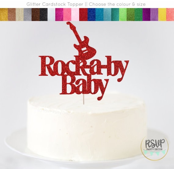 Rock And Roll Baby Shower Cake Babies/Gender Reveal — Amy's Cupcake