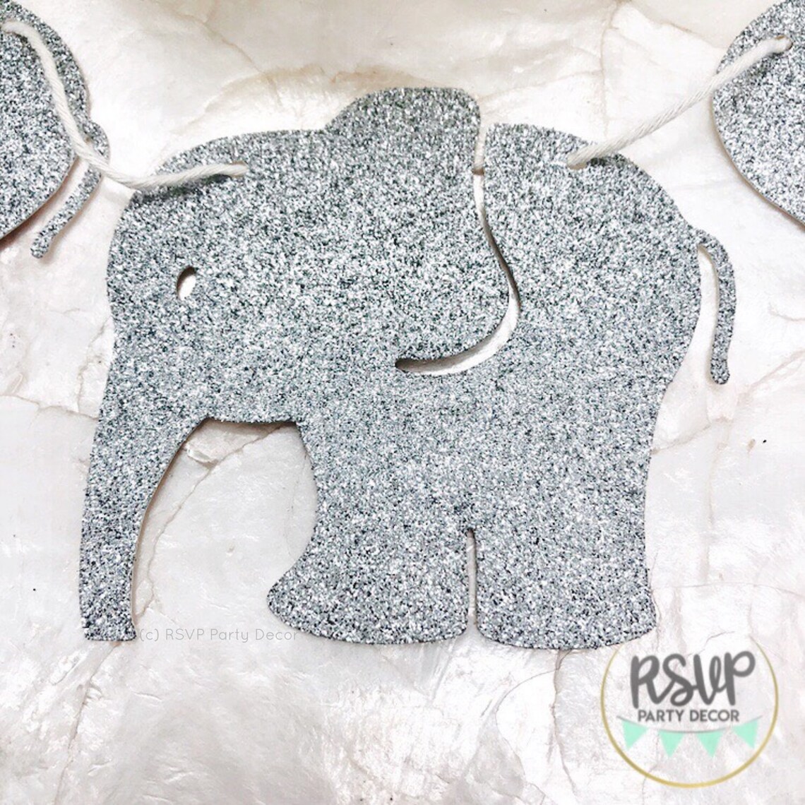 Elephant Garland Elephant Banner Elephant Themed Party - Etsy