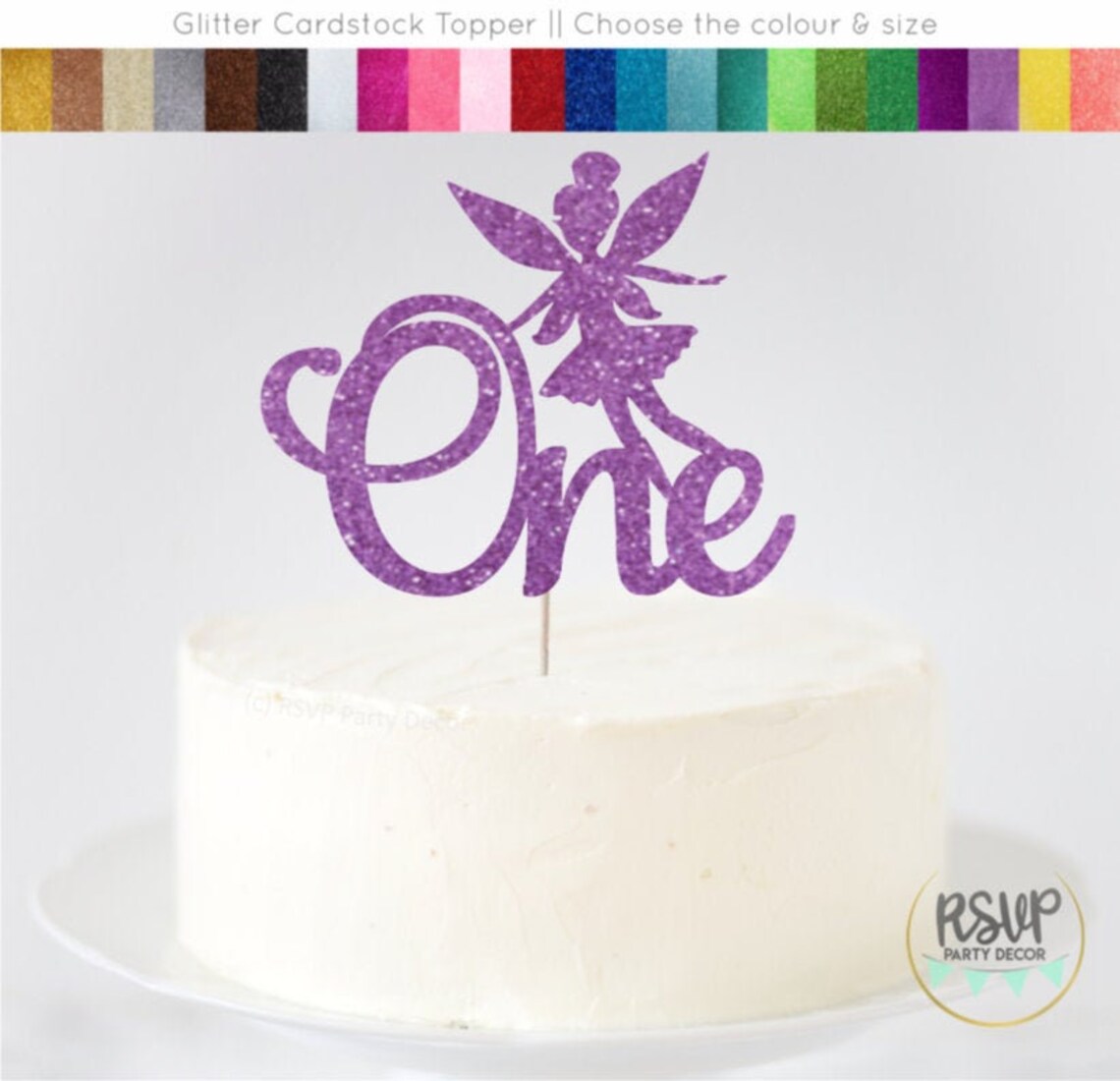 Fairy One Cake Topper, Fairy Themed 1st Birthday Cake Topper, Whimsical ...
